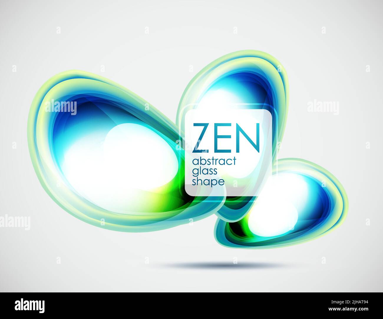 Abstract harmonious zen glass stone composition Stock Vector Image ...
