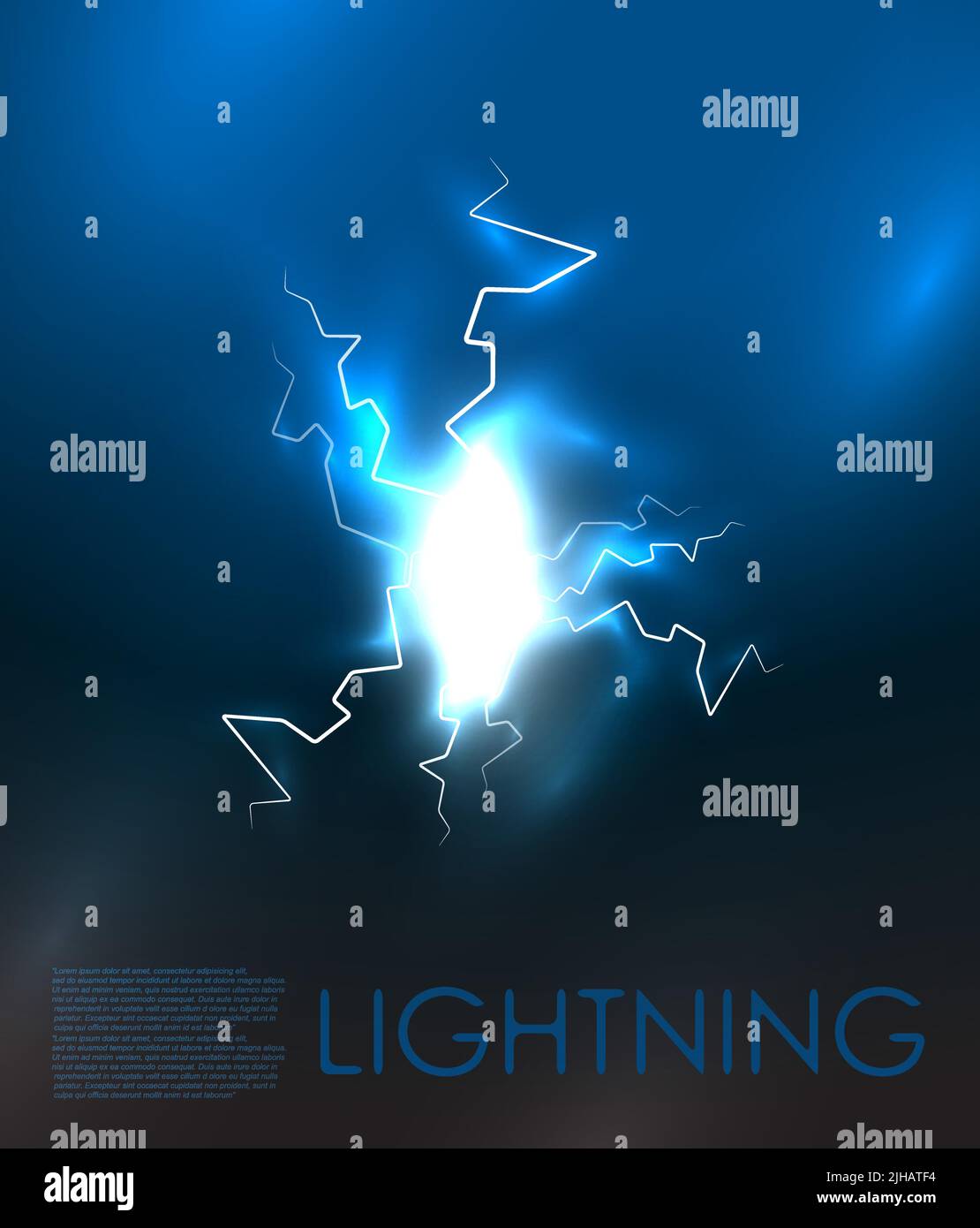 Lightning bolt energy background. EPS10 Stock Vector Image & Art - Alamy