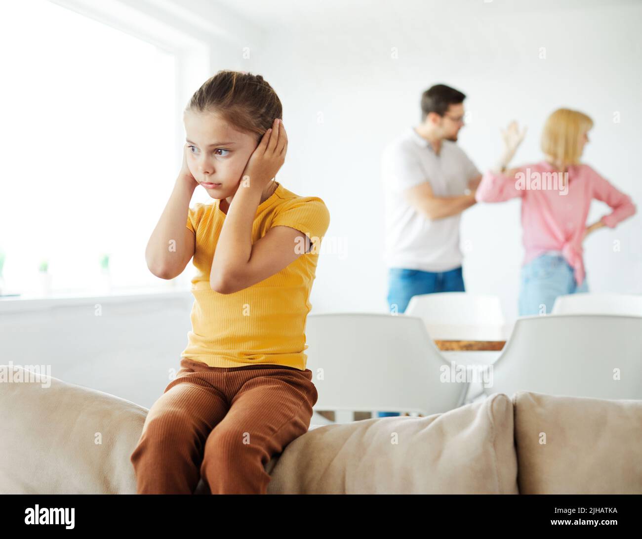 child family sad parent mother conflict father problem girl arguing ...