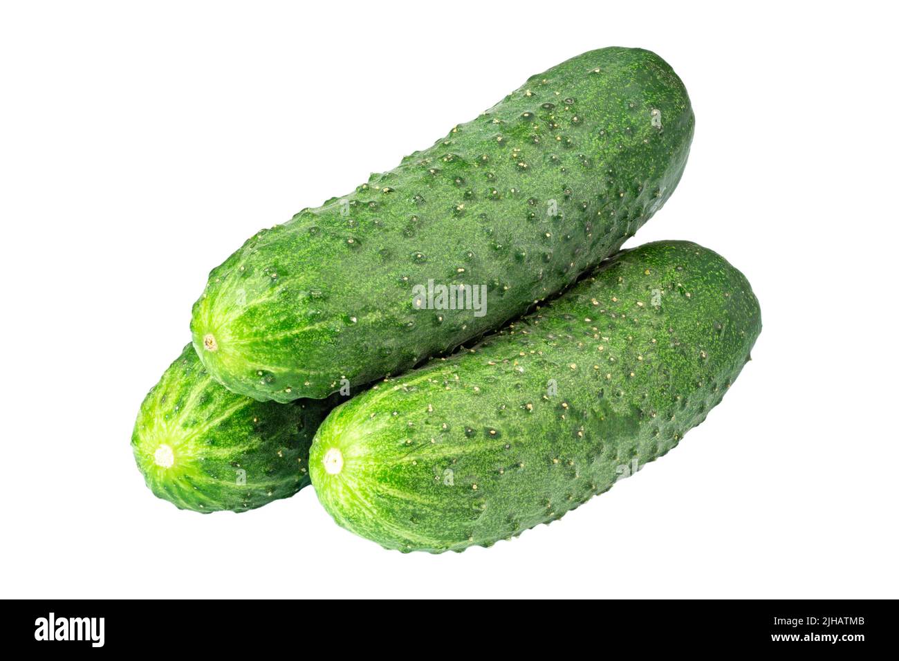Isolated cucumber. Fresh organic cucumber isolated on white background ...