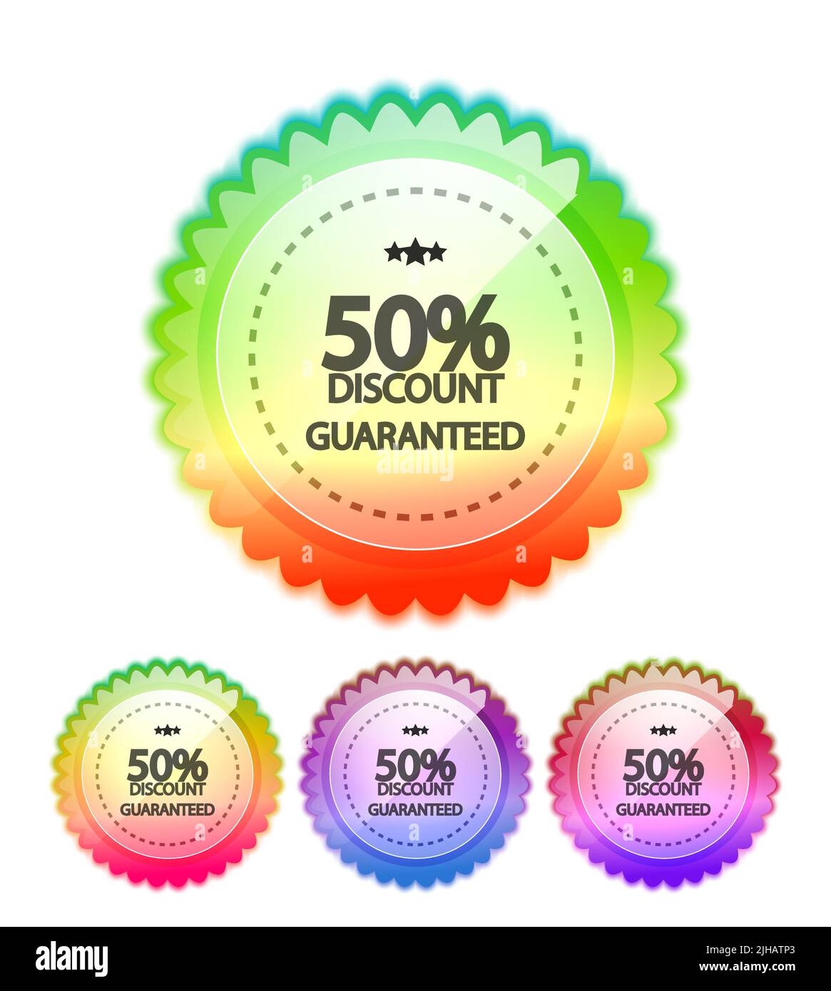 Vector rainbow price tag glass design Stock Vector Image & Art - Alamy