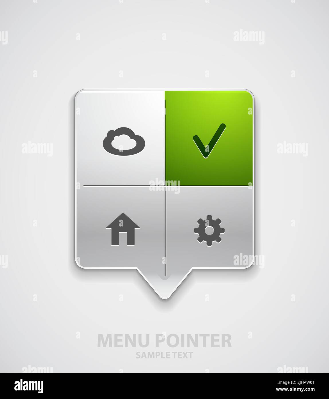 Modern menu pointer. Vector eps10 illustration Stock Vector Image & Art - Alamy