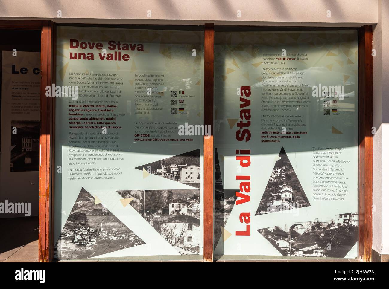 Information centre and Remembrance trail in memory of the Valle di ...