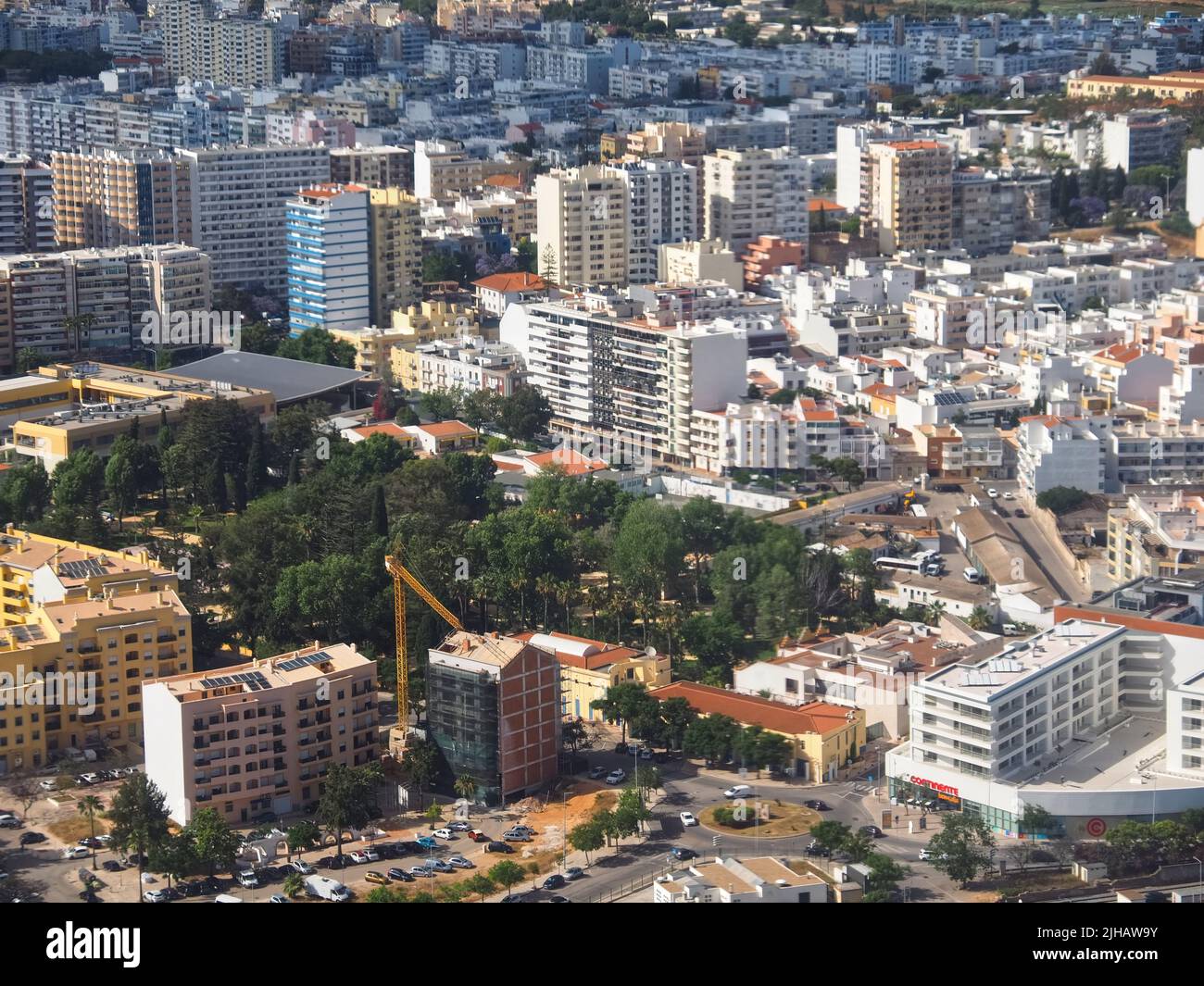 Aerial view of the city of Faro in Portugal Stock Photo - Alamy