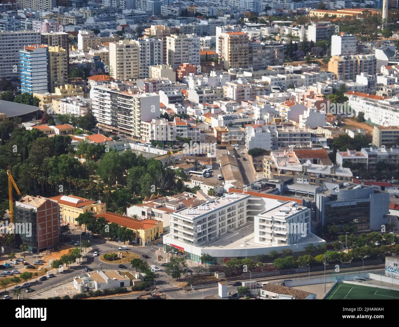 Aerial view of the city of Faro in Portugal Stock Photo - Alamy
