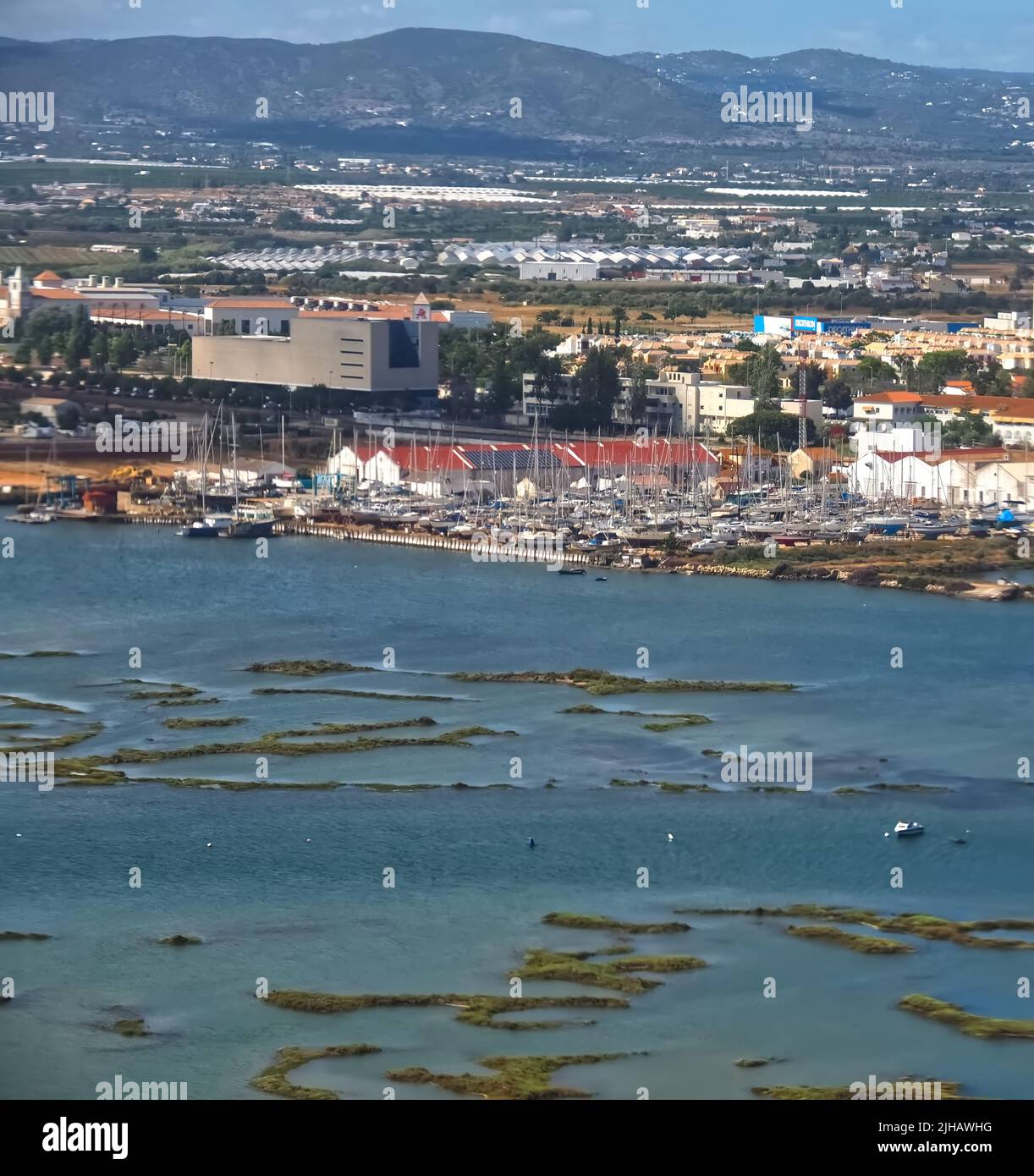 Aerial view of the city of Faro in Portugal Stock Photo - Alamy