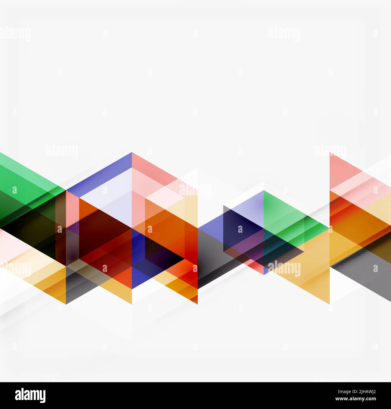 Abstract geometric background. Modern overlapping triangles. Unusual ...