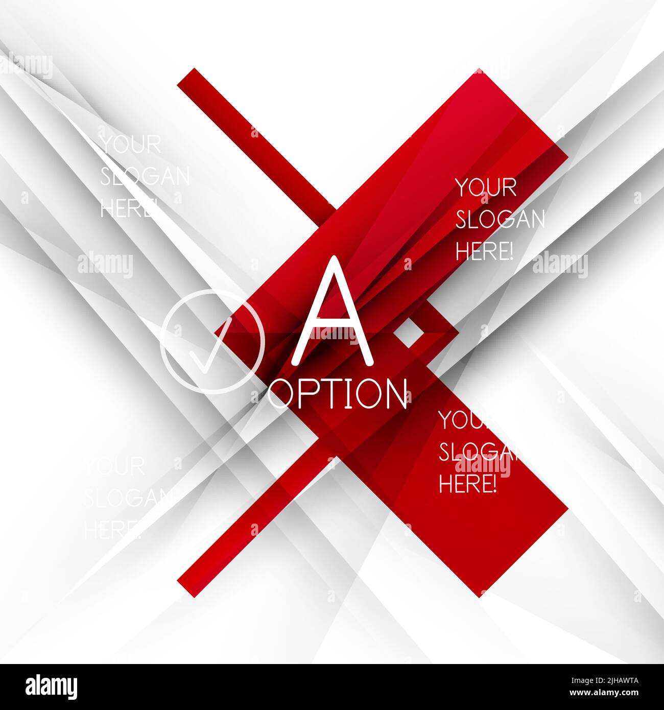 Color geometric shapes with option elements abstract background. Vector ...