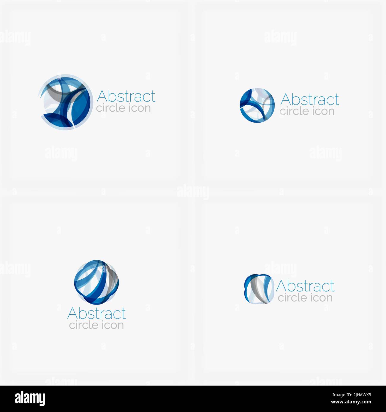 Circle abstract shape logo. Vector illustration Stock Vector Image ...