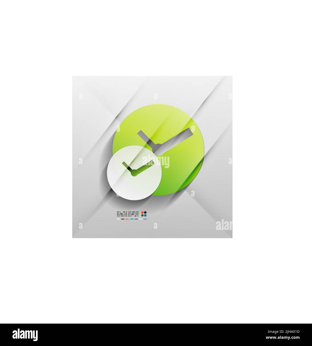 Vector time paper modern clock design Stock Vector Image & Art - Alamy