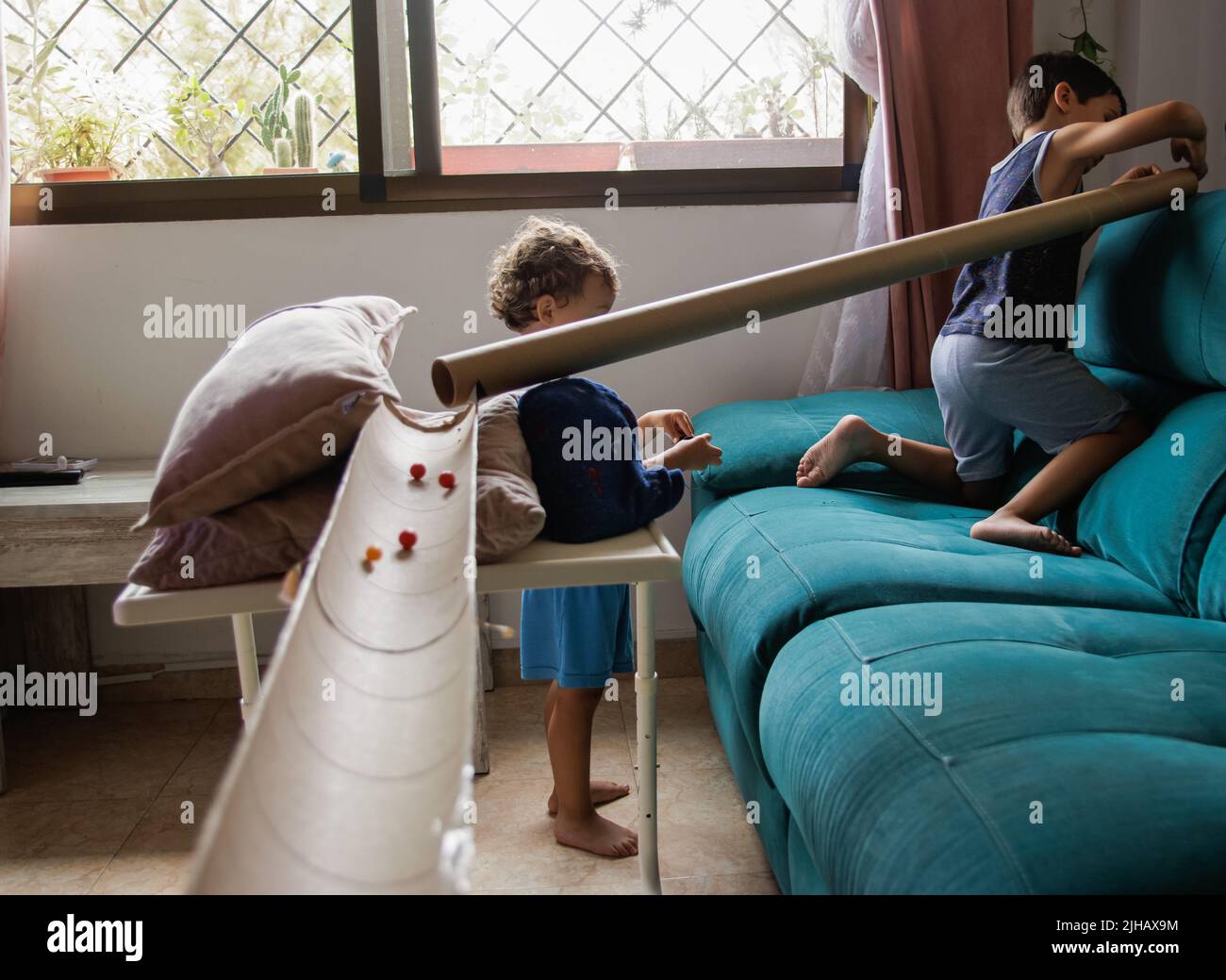 Children using their imagination hi-res stock photography and images ...