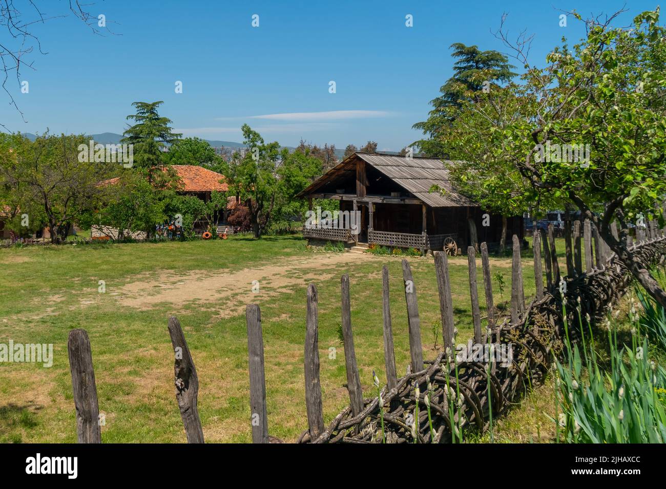 One of the traditional houses in the Ethnographic Museum in Tbilisi ...