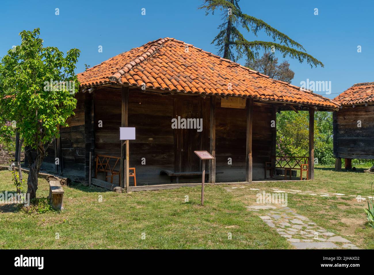 One of the traditional houses in the Ethnographic Museum in Tbilisi ...