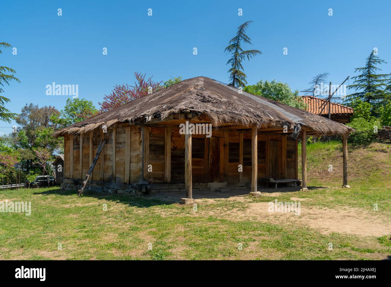 One of the traditional houses in the Ethnographic Museum in Tbilisi ...