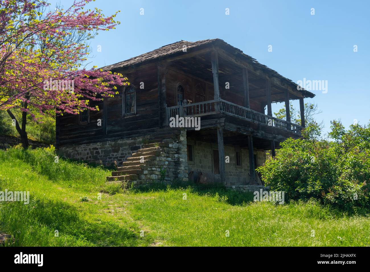 One of the traditional houses in the Ethnographic Museum in Tbilisi ...