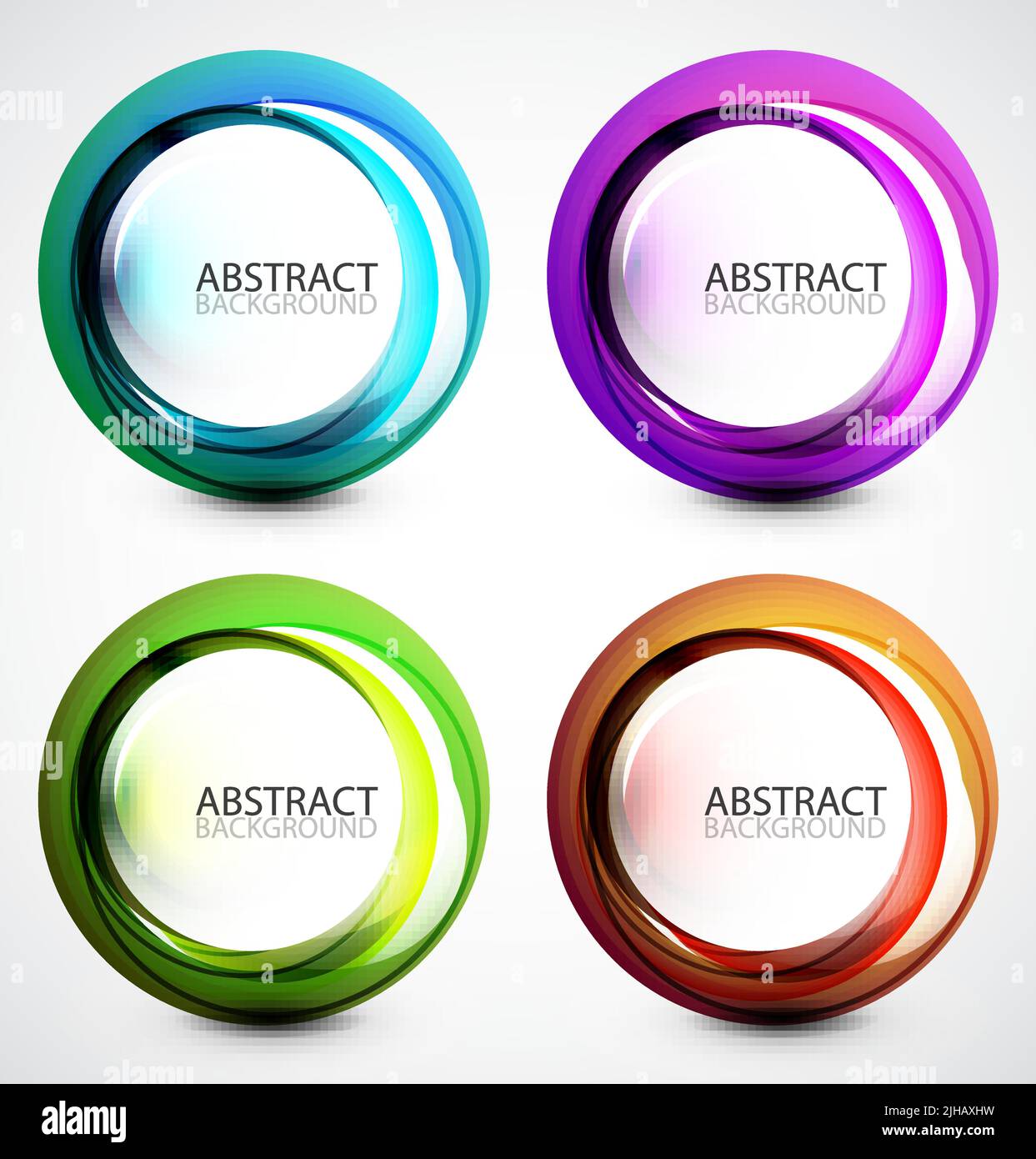 Abstract colorful vector shapes with sample text Stock Vector Image ...
