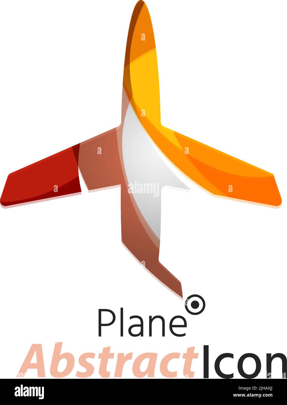 Abstract geometric business corporate emblem - airplane. Logo icon ...