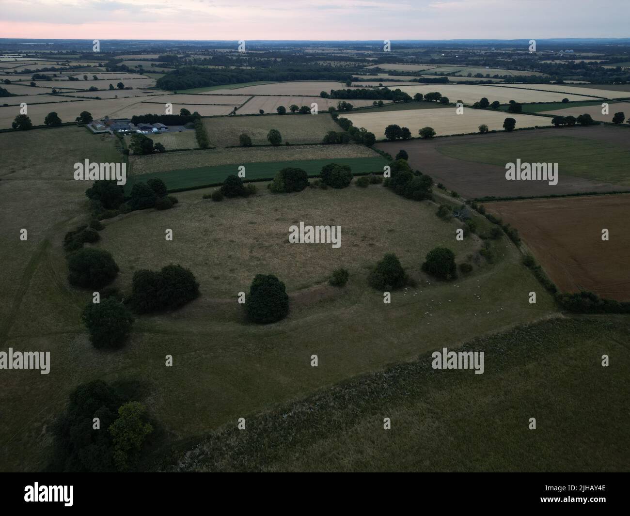 18th century landscaped Rainsborough camp Iron Age HillFort ...