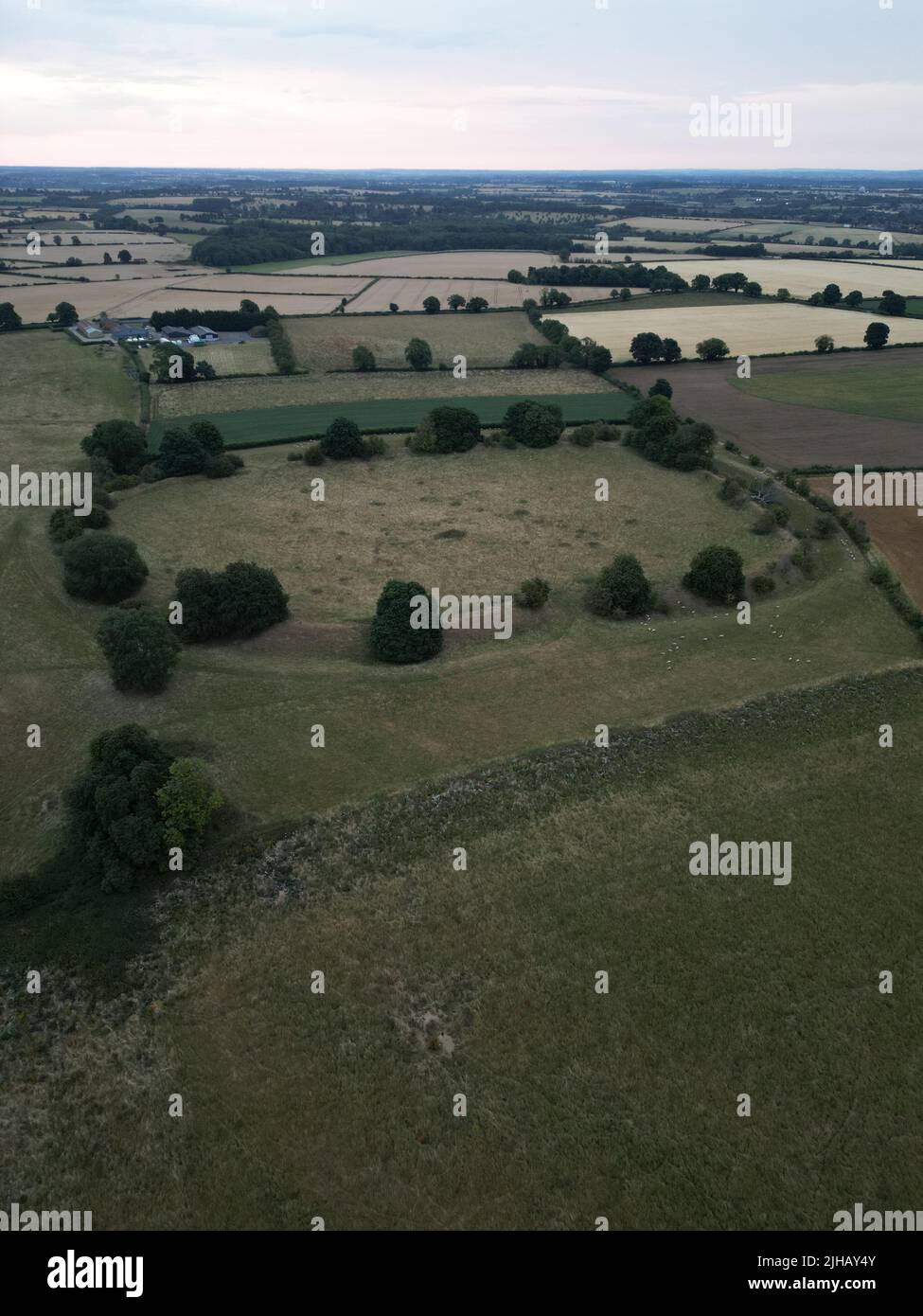 18th century landscaped Rainsborough camp Iron Age HillFort ...