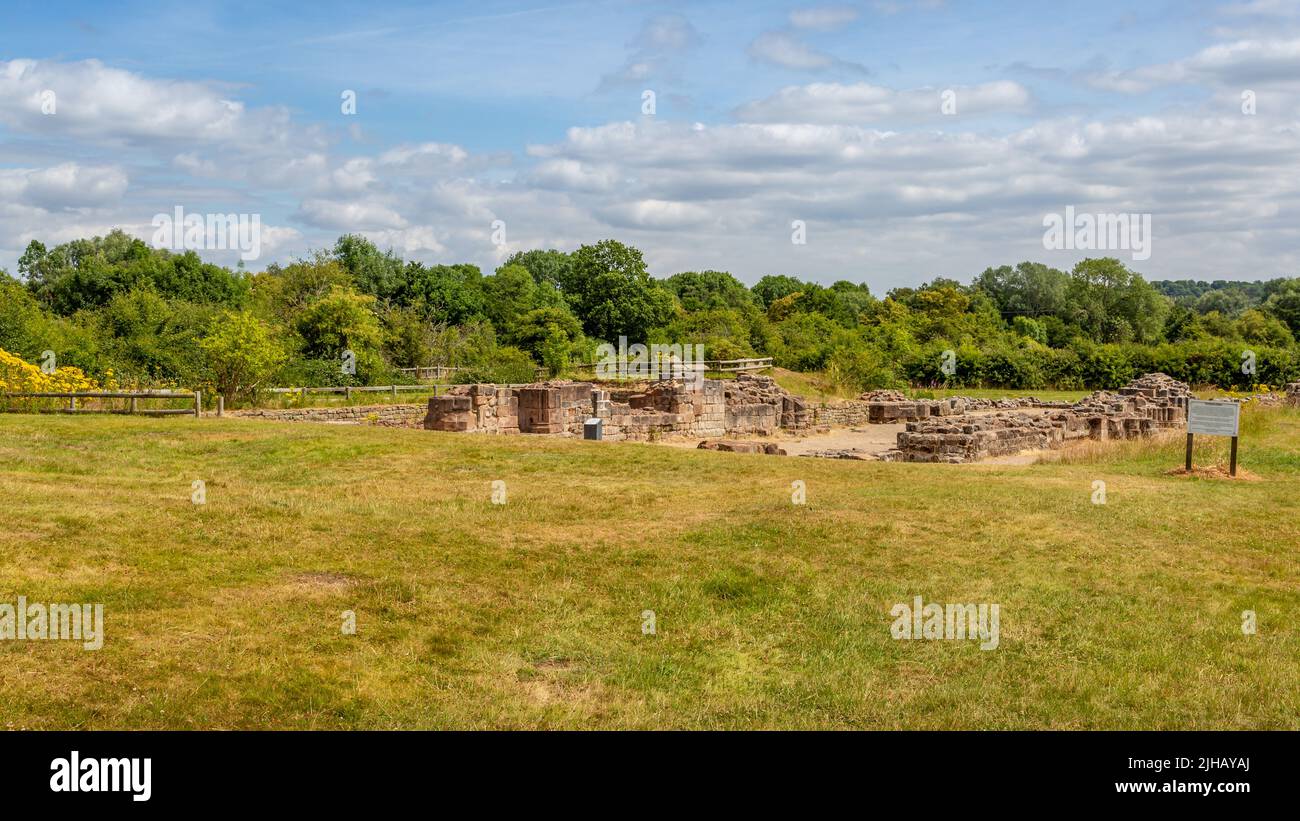 Ruins of 12 Century Bordesley Abbey in Redditch, Worcestershire ...
