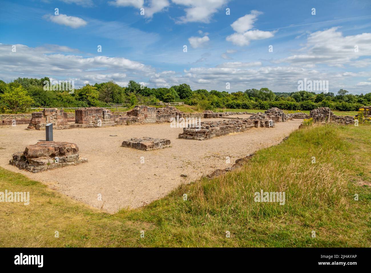Ruins of 12 Century Bordesley Abbey in Redditch, Worcestershire ...