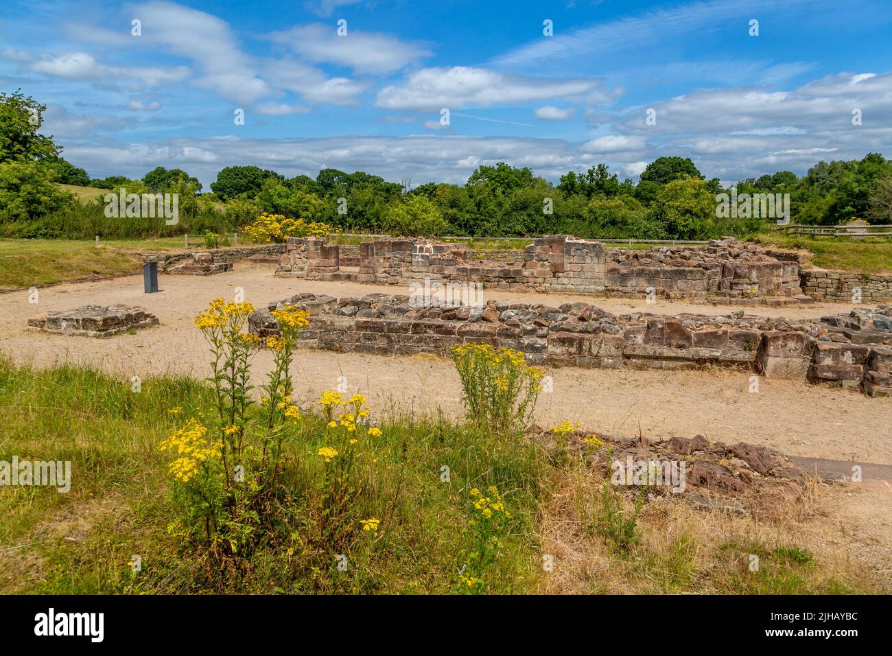 Ruins of 12 Century Bordesley Abbey in Redditch, Worcestershire ...