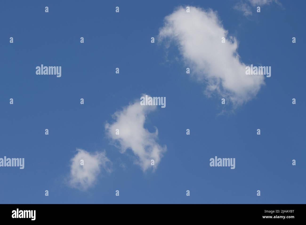 Cumulus Clouds in Blue Sky Stock Photo - Alamy