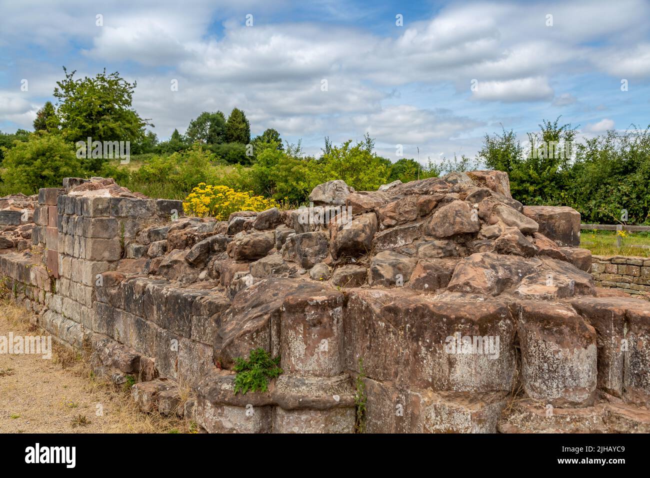 Ruins of 12 Century Bordesley Abbey in Redditch, Worcestershire ...