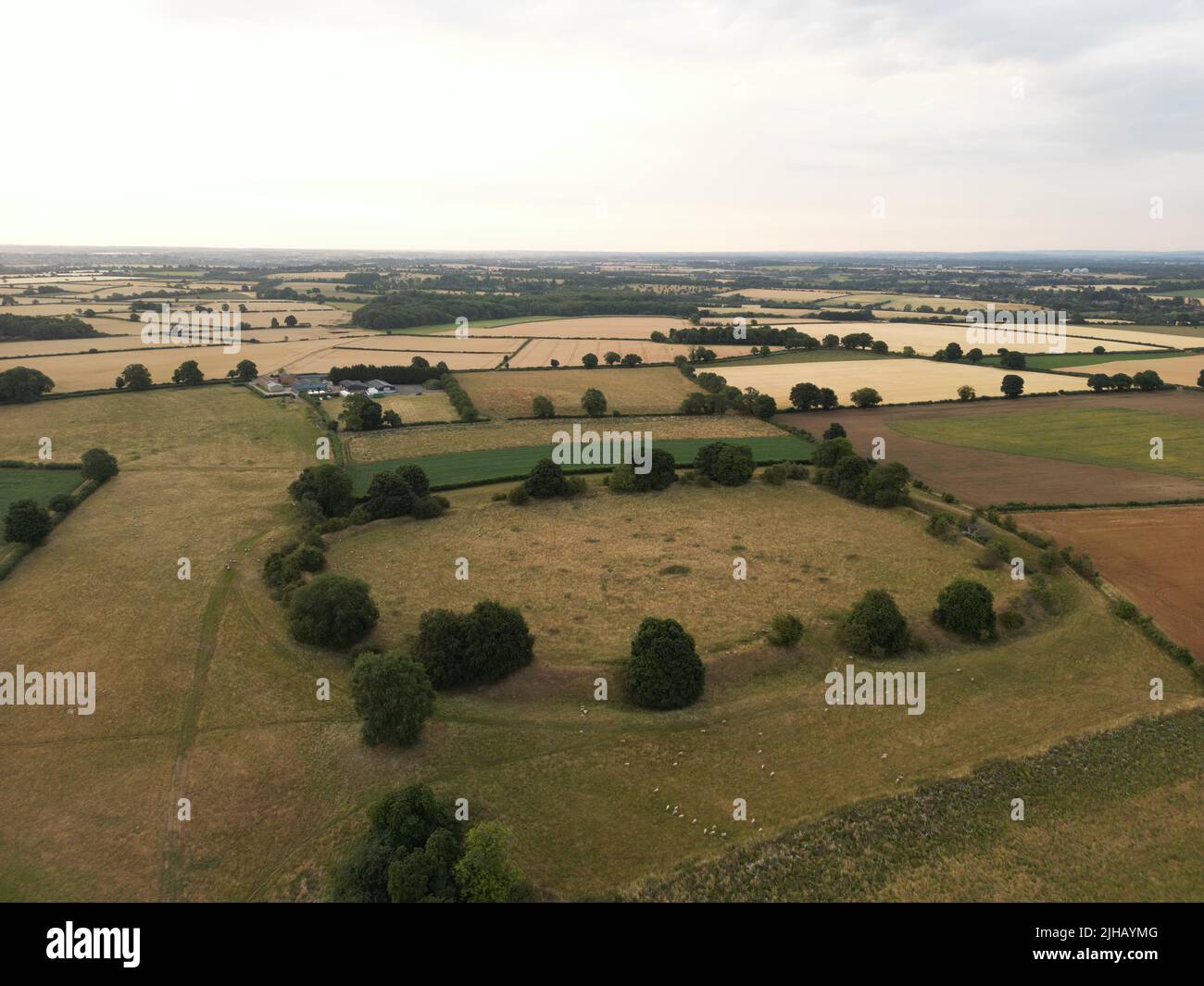 18th century landscaped Rainsborough camp Iron Age HillFort ...