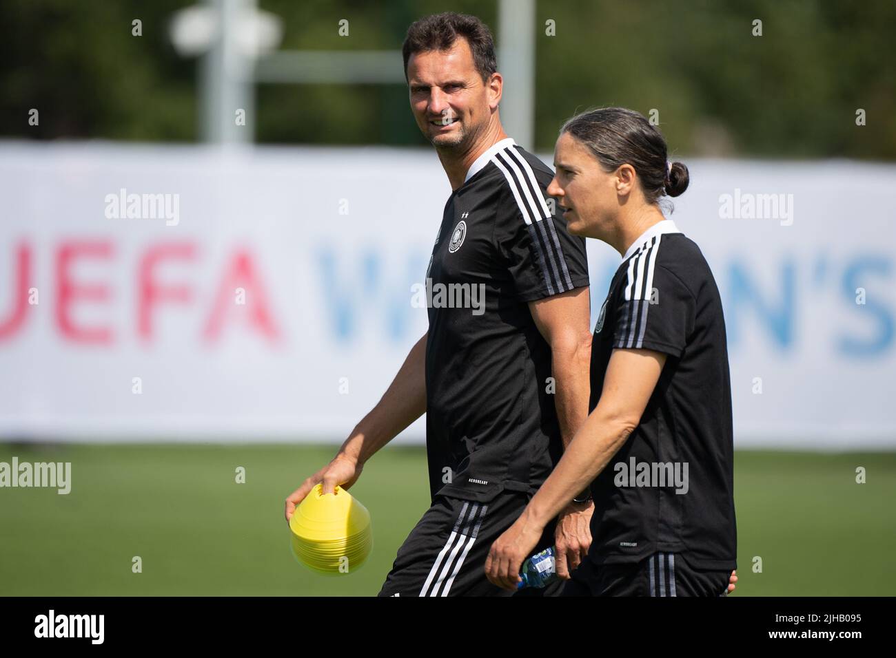 London, UK. 17th July, 2022. Soccer: National team, women, European Championship 2022, training ...