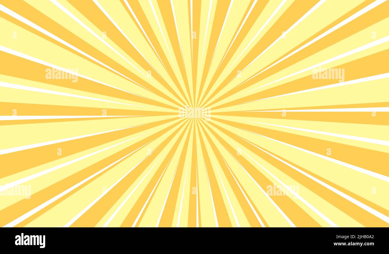 abstract orange yellow sun rays, retro styled sun burst pattern texture ...