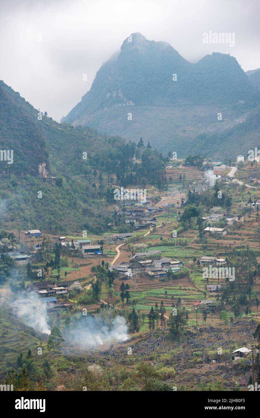 Landscape Ha Giang in Vietnam - A very peaceful setting Stock Photo - Alamy