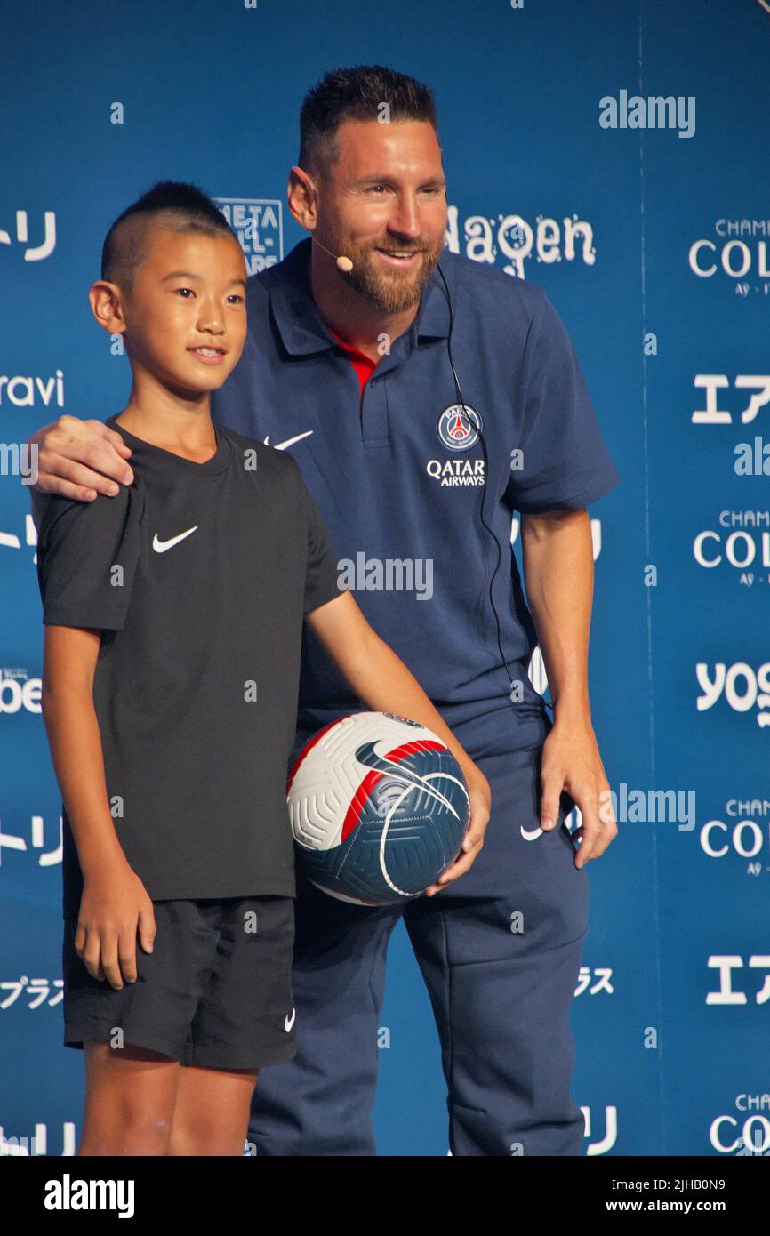 Tokyo, Japan. 17th July, 2022. Paris Saint-Germain forward Lionel Messi ...