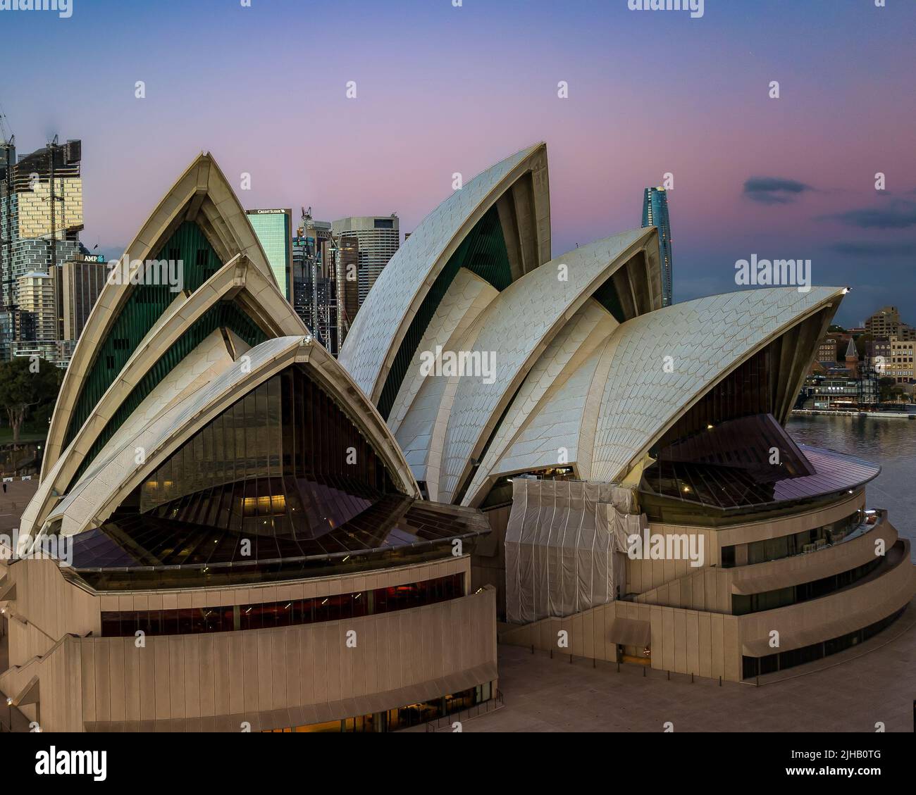 A closeup of iconic world building - Sydney Opera house in full glory ...