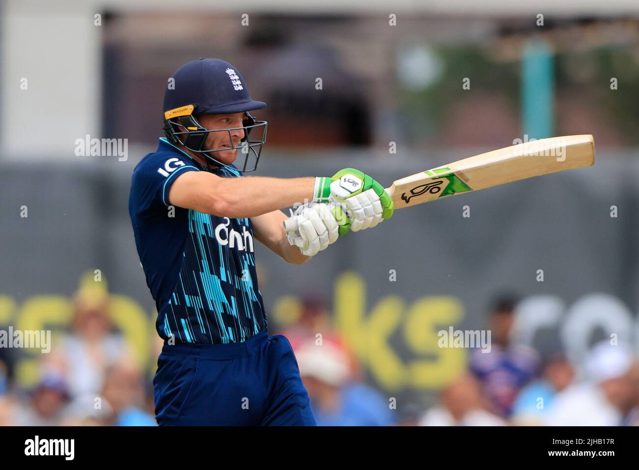 Jos Buttler batting for England Stock Photo - Alamy