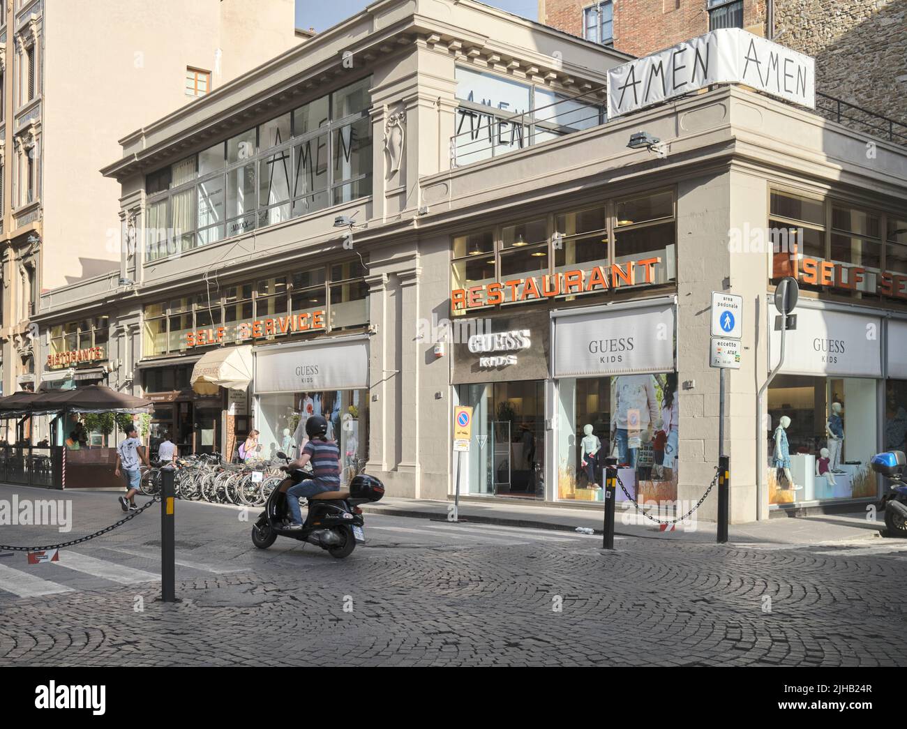 Self Service Restaurant Leonardo Florence Italy Stock Photo - Alamy
