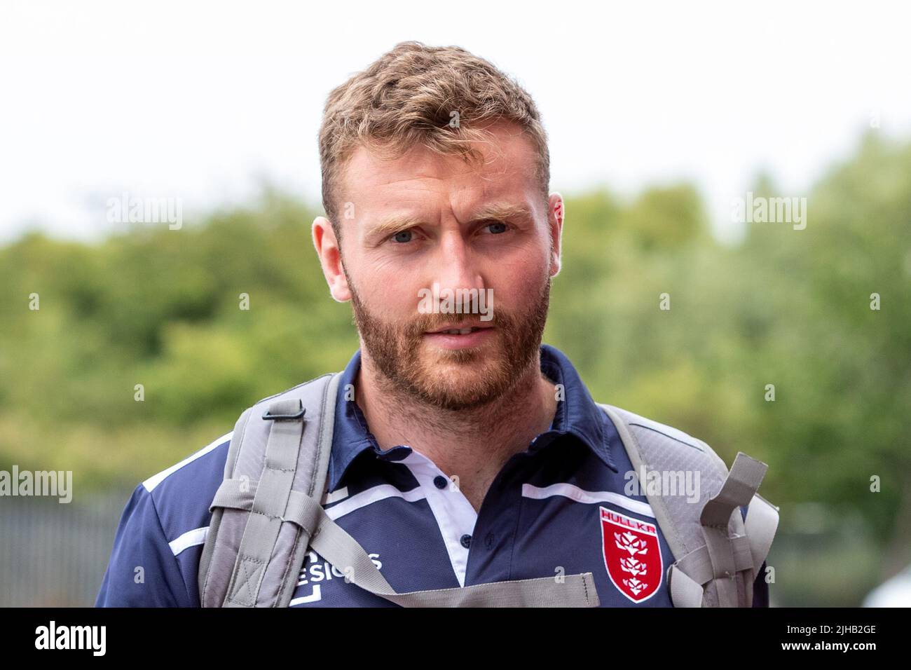 Will Maher #22 of Hull KR arrives at The Sewell Group Craven Park ...