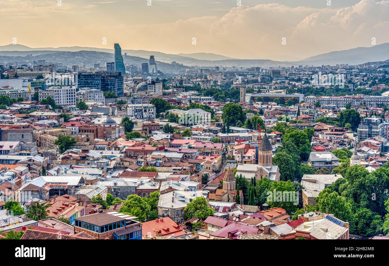 Tbilisi Landmarks, HDR Image Stock Photo - Alamy