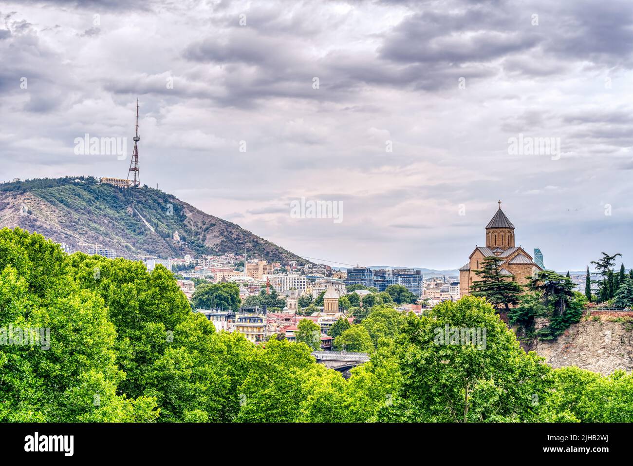 Tbilisi Landmarks, HDR Image Stock Photo - Alamy