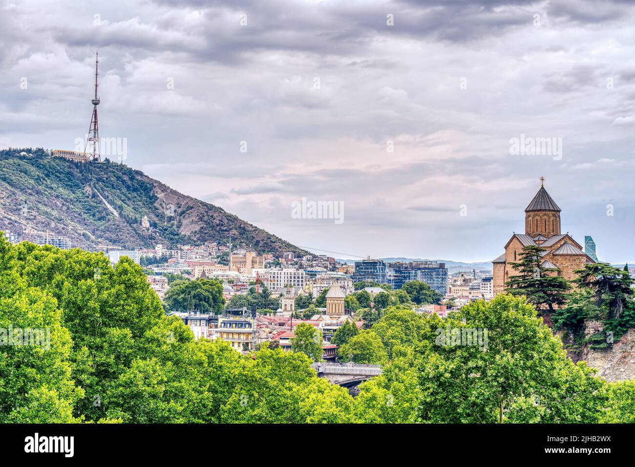 Tbilisi Landmarks, HDR Image Stock Photo - Alamy
