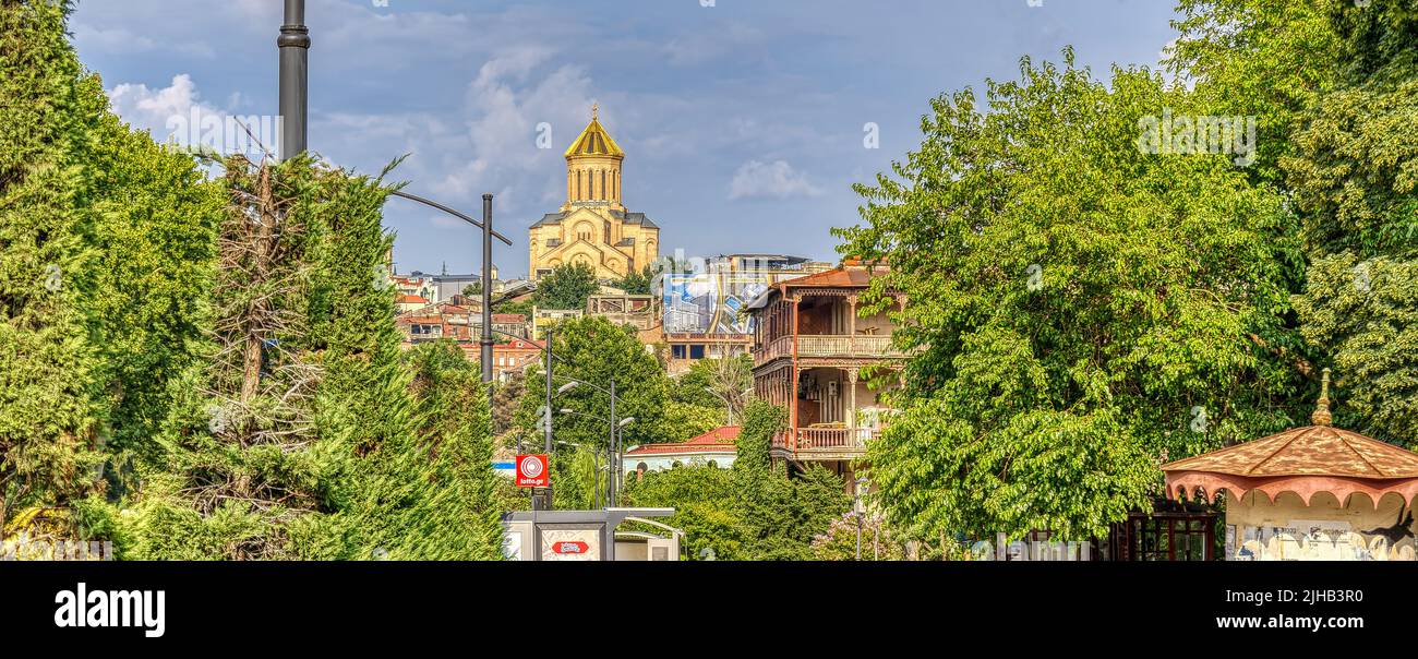 Tbilisi Landmarks, HDR Image Stock Photo - Alamy