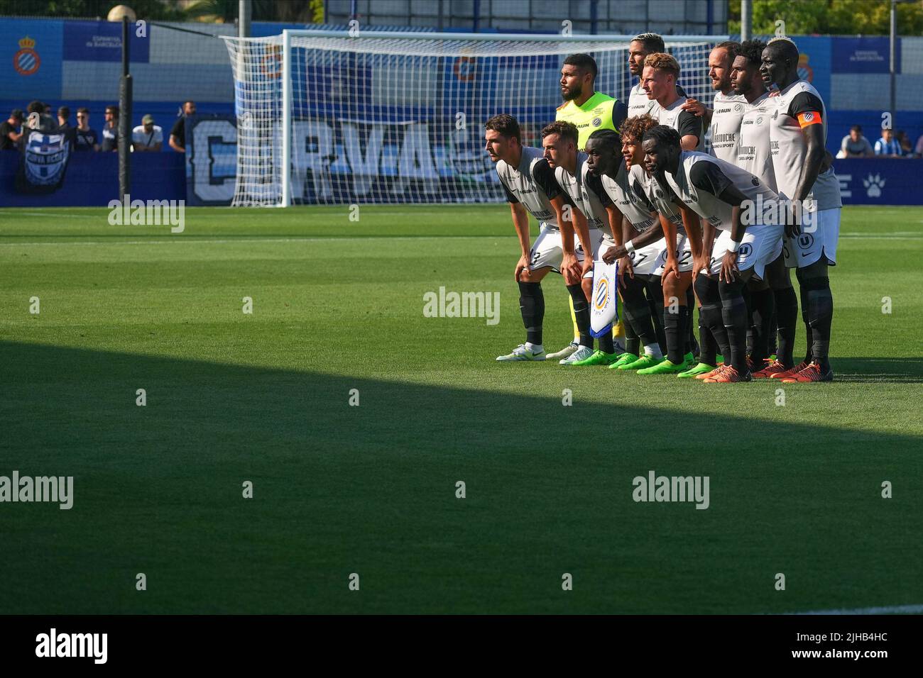 Montpellier HSC players team group during the friendly match between ...