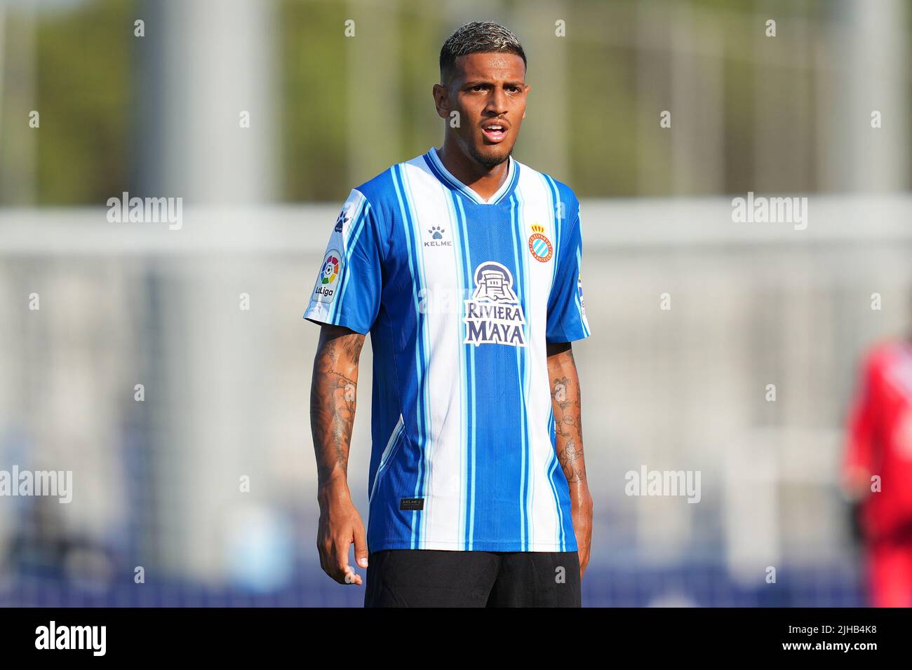 Vini Souza of RCD Espanyol during the friendly match between RCD ...