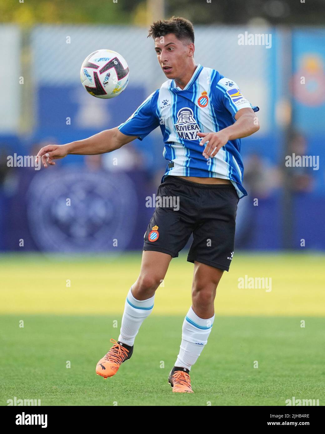 Daniel Villahermosa of RCD Espanyol during the friendly match between RCD Espanyol and ...