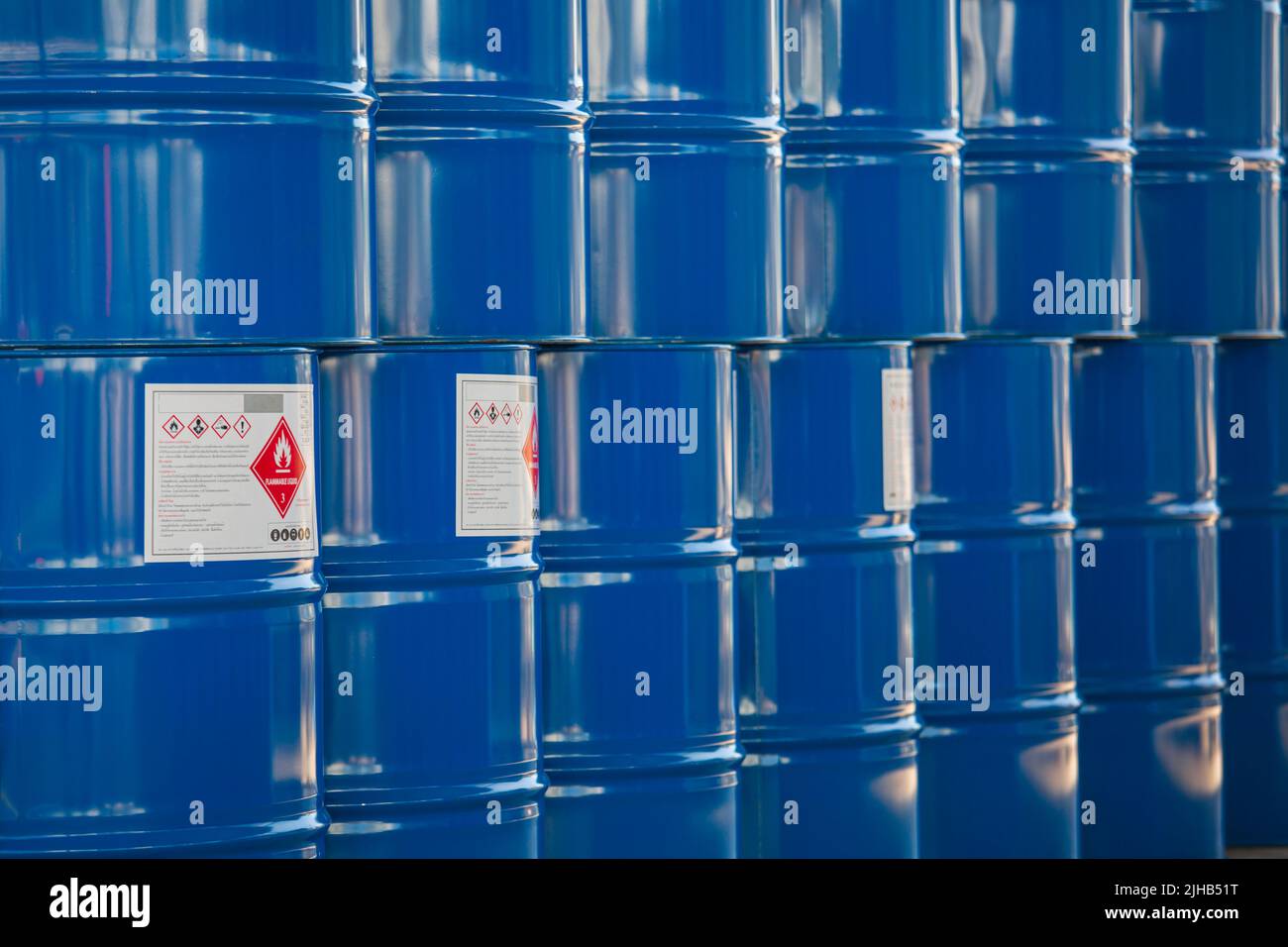 Chemical waste drums green hi-res stock photography and images - Alamy