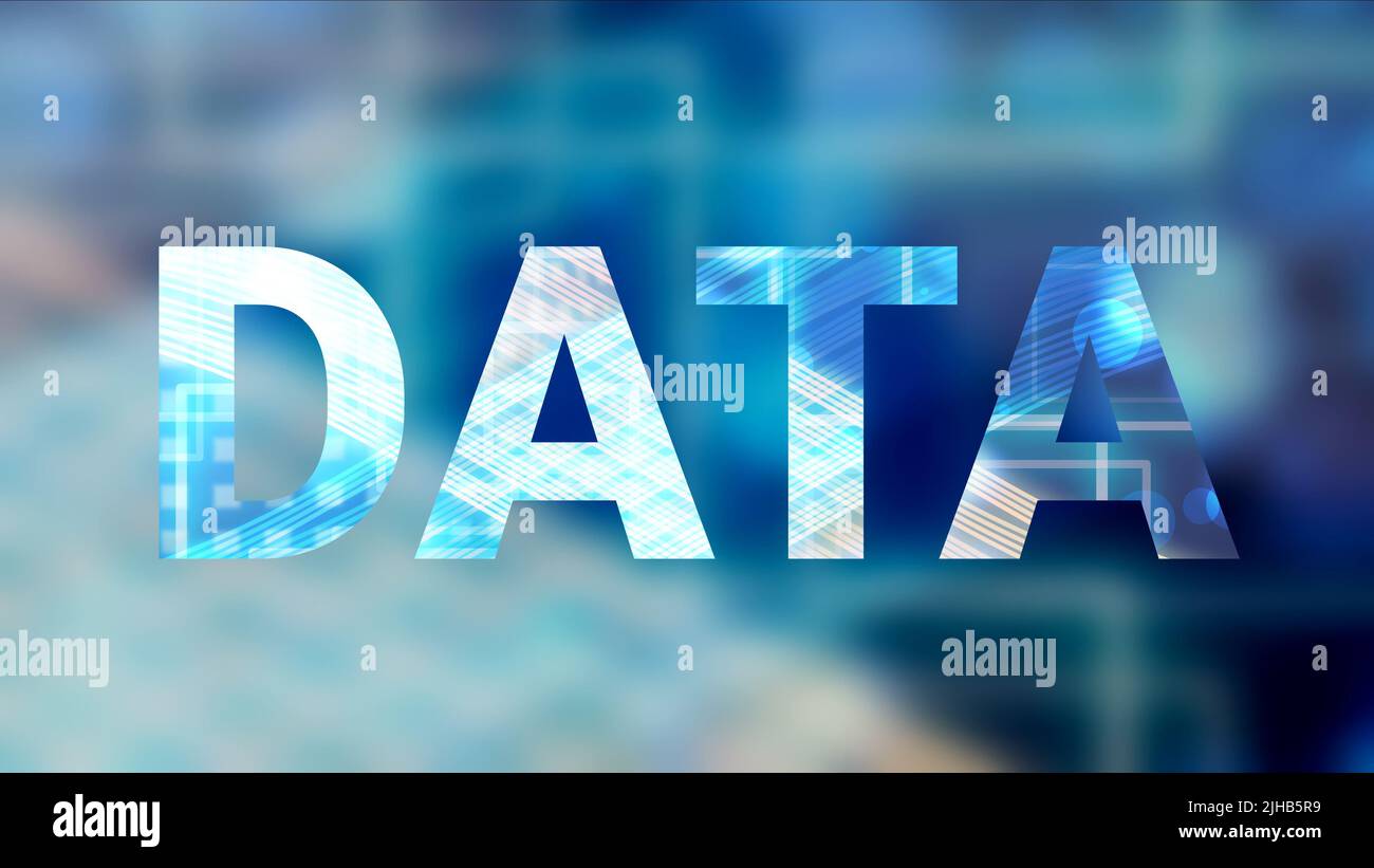 digital data illustration image for technology and internet Stock Photo ...