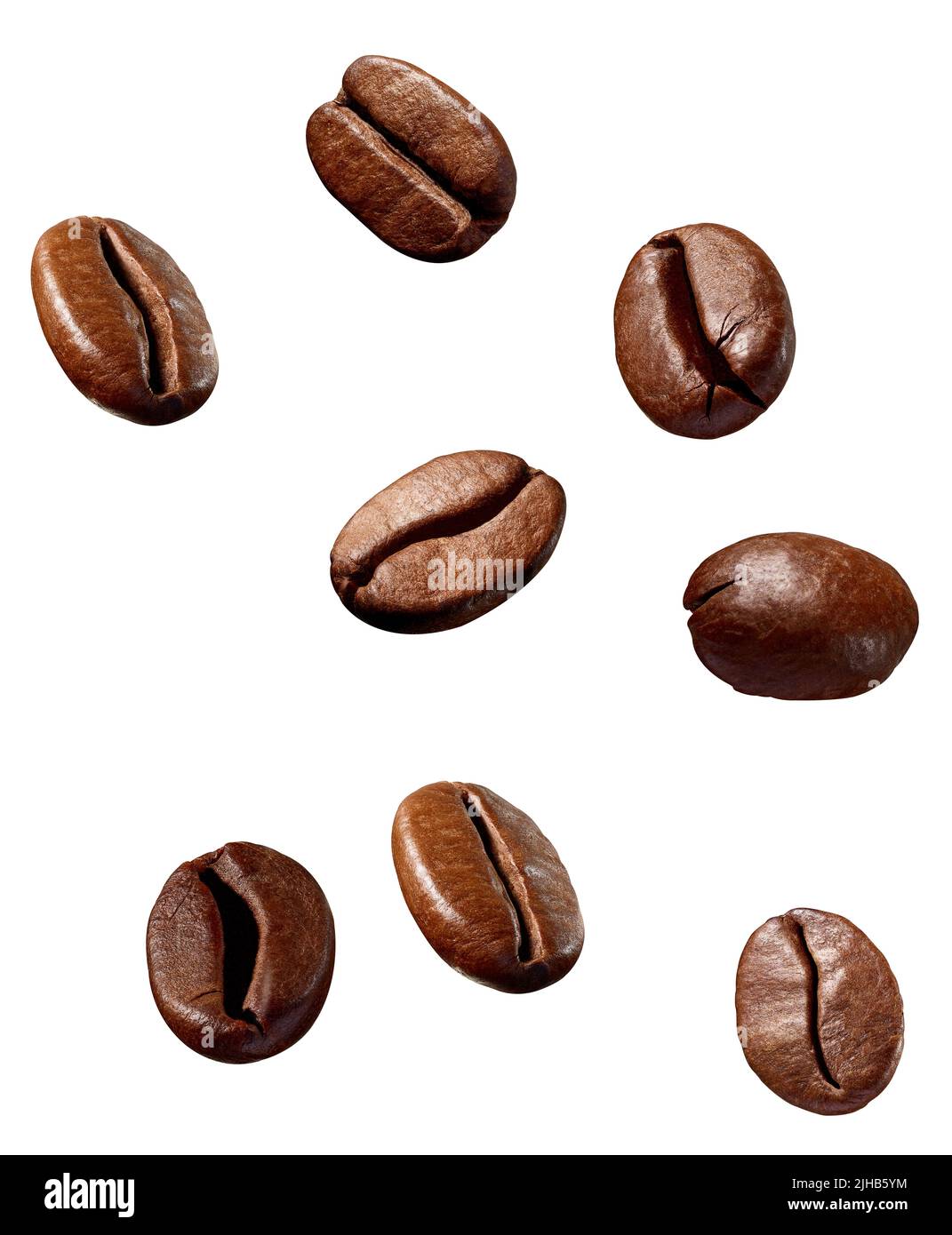 coffee bean brown roasted caffeine espresso seed Stock Photo - Alamy