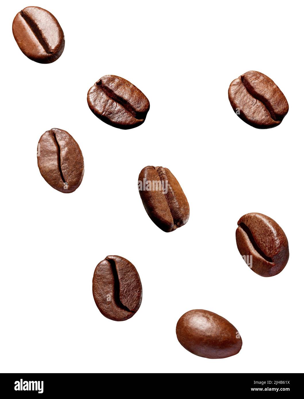 coffee bean brown roasted caffeine espresso seed Stock Photo - Alamy