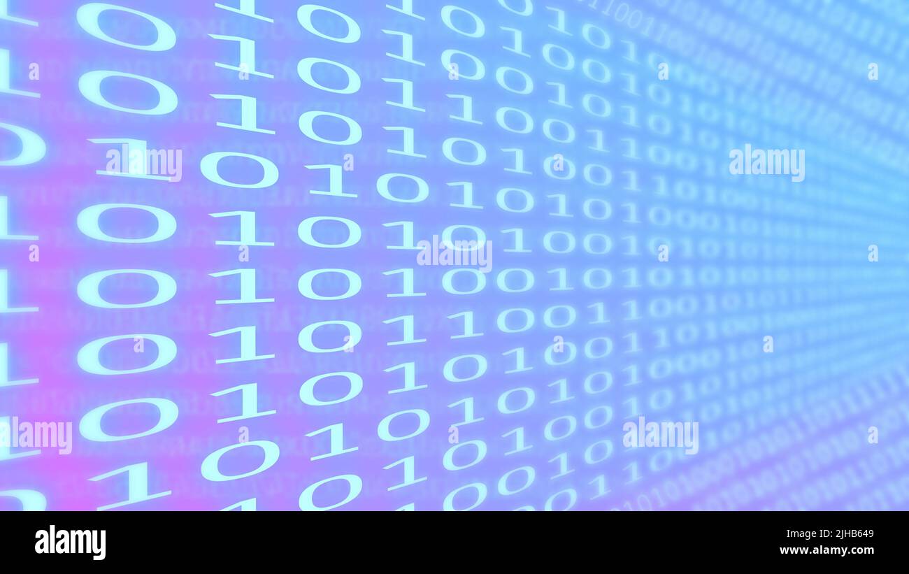 digital blur number background for technology and database Stock Photo ...