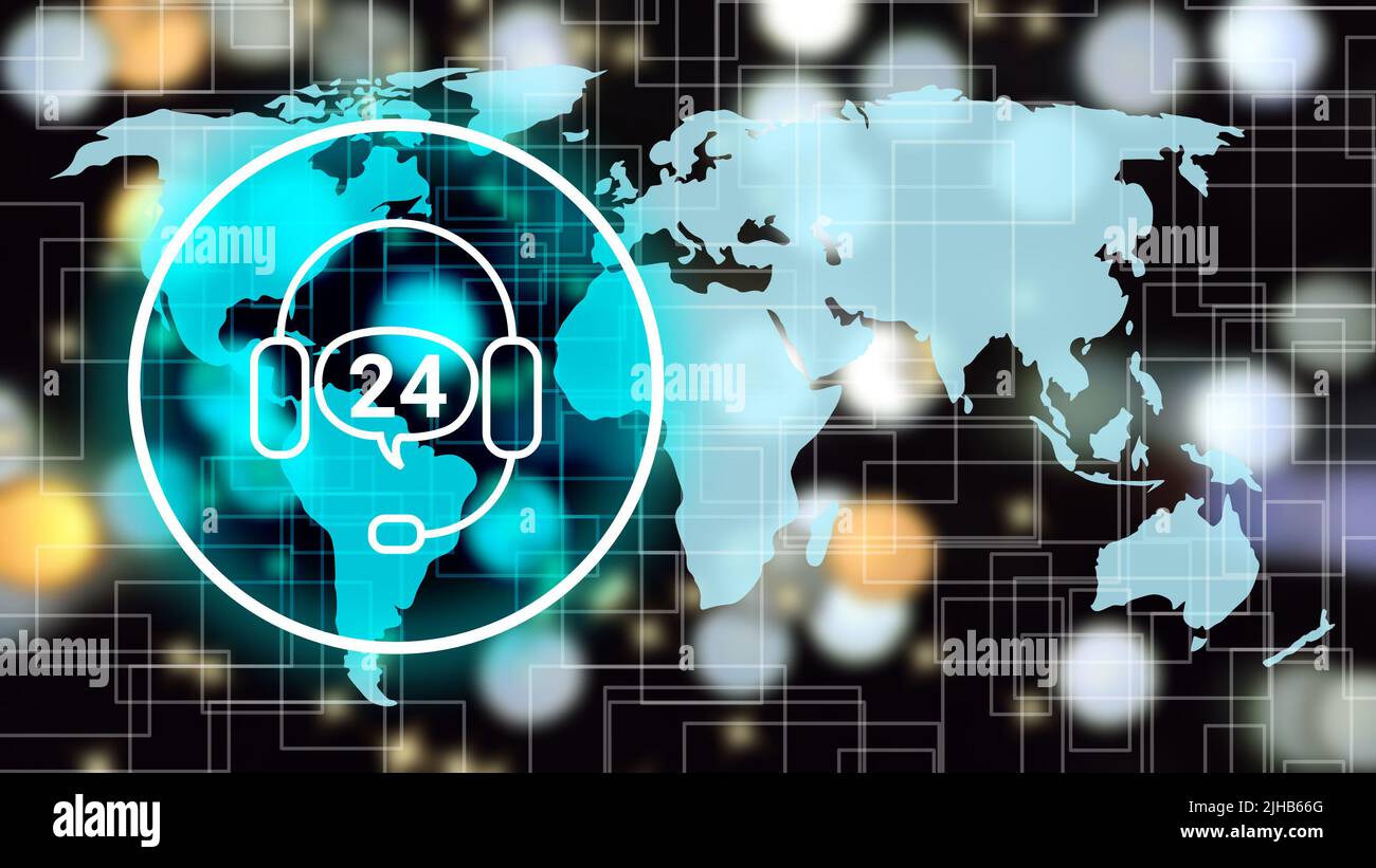 Call center map hi-res stock photography and images - Alamy